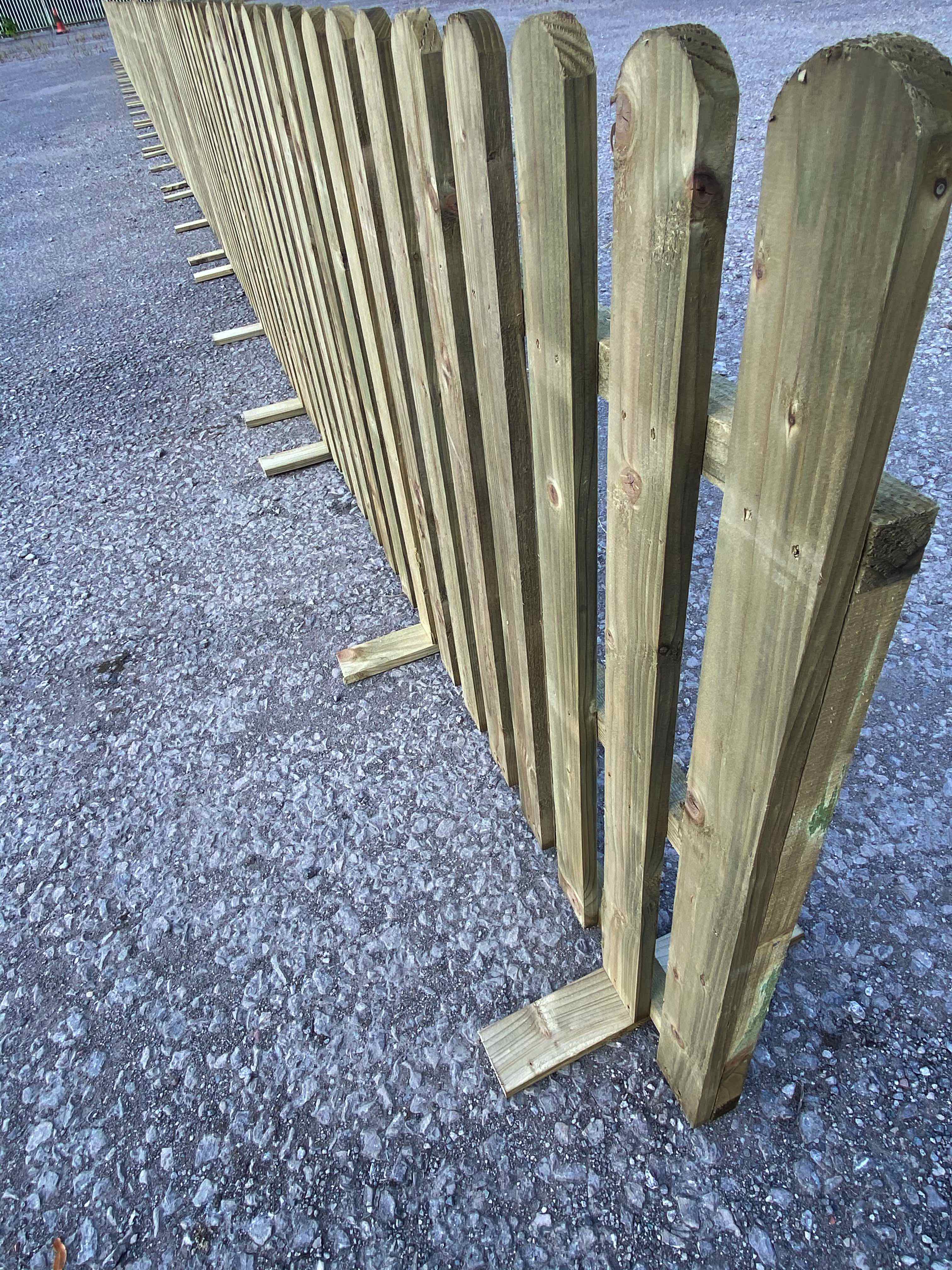 Rustic Picket Fence hire from Stage Men